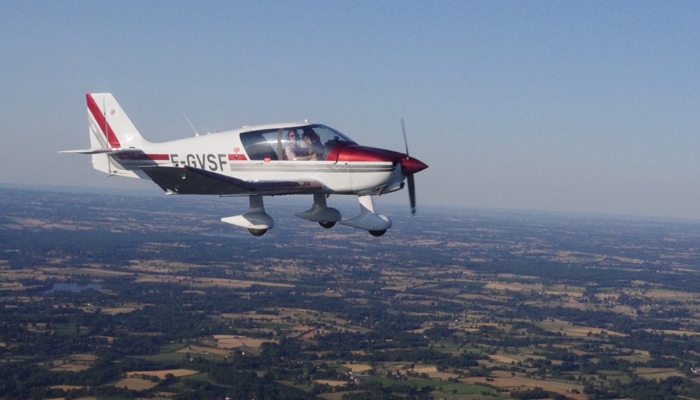 DR400 en vol - Aeroclub de la Creuse